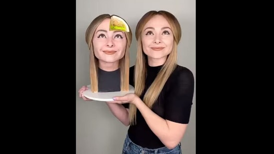 This woman's whole face is made of cake and is way too realistic. Watch ...