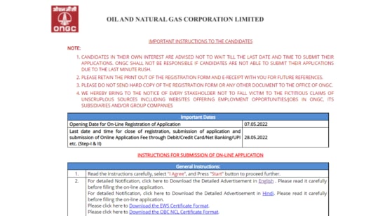ONGC recruitment 2022: 922 Non-Executive vacancies on offer, direct ...