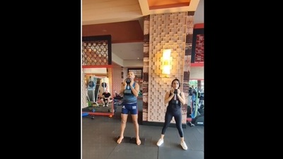 Shikhar Dhawan and Preity Zinta sweat it out together in gym. Watch ...