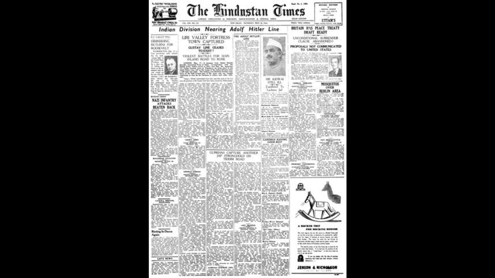 HT This Day: May 18, 1944 -- Indian Division Nearing Adolf Hitler Line ...