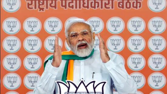 Time for BJP to set targets for the next 25 years, says PM Modi at ...