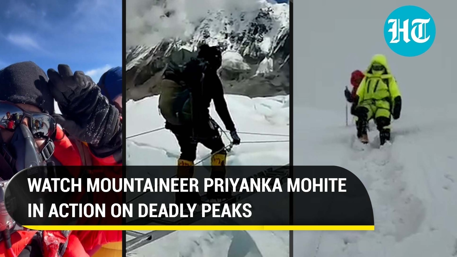 Watch mountaineer Priyanka Mohite in action on deadly peaks | Hindustan Times