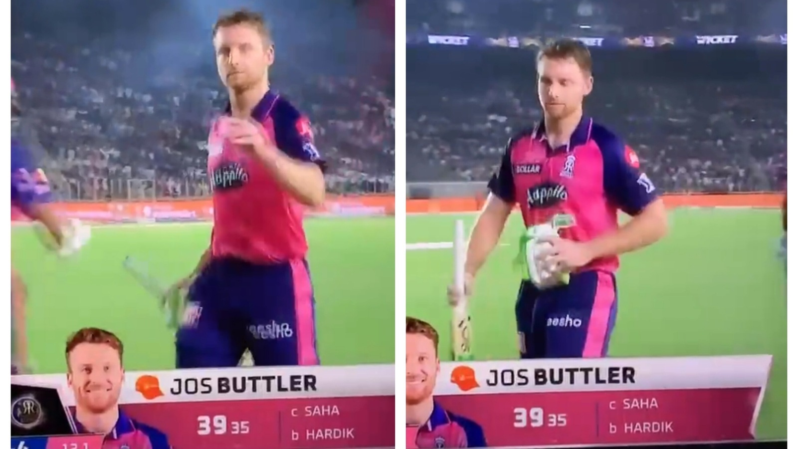 Watch: Jos Buttler throws helmet, hurls gloves in anger after getting ...