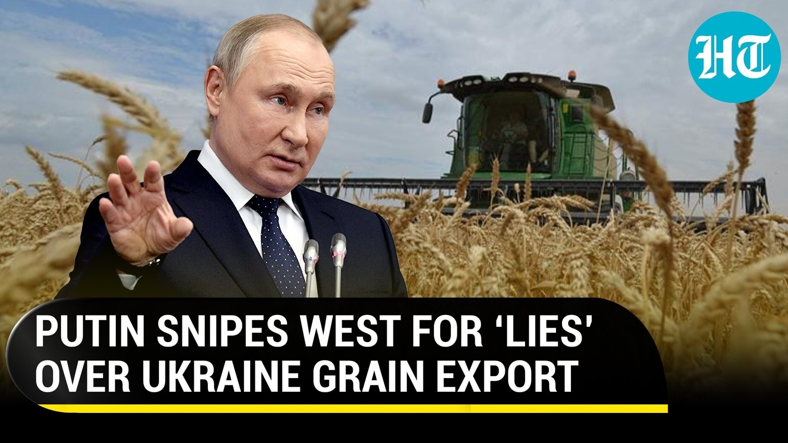 Putin Blasts West For Wrongly Accusing Russia Of Blocking Grain
