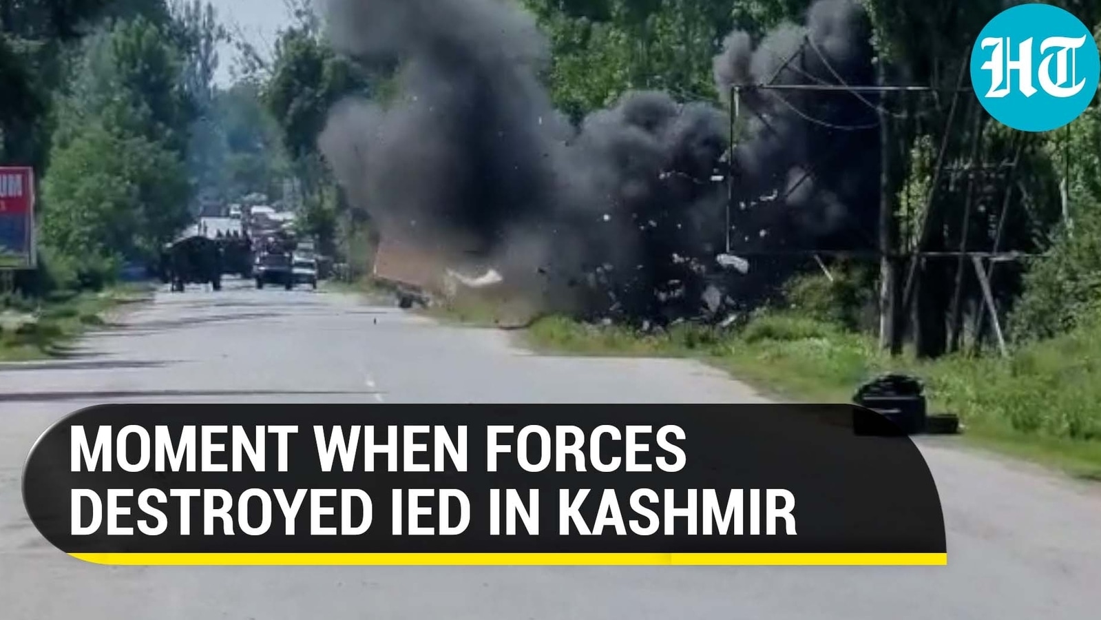 Watch: Controlled IED explosion on cam after forces detect the bomb in ...