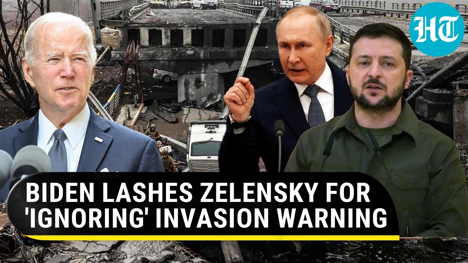 Didnt Want To Hear Bidens Hits Out At Zelensky Putin Steps Up