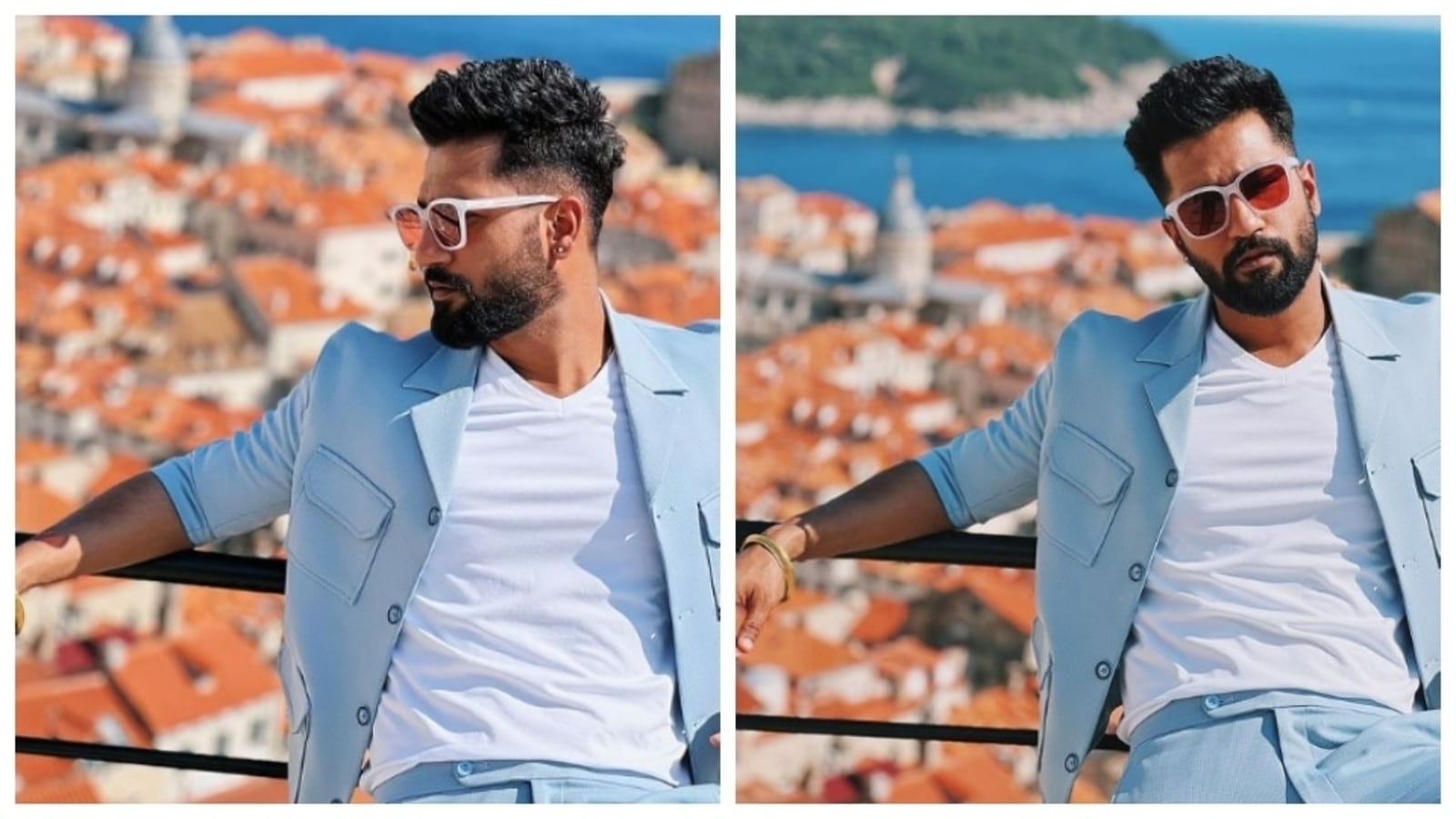Vicky Kaushal is making Croatia look better in a pastel blue suit ...