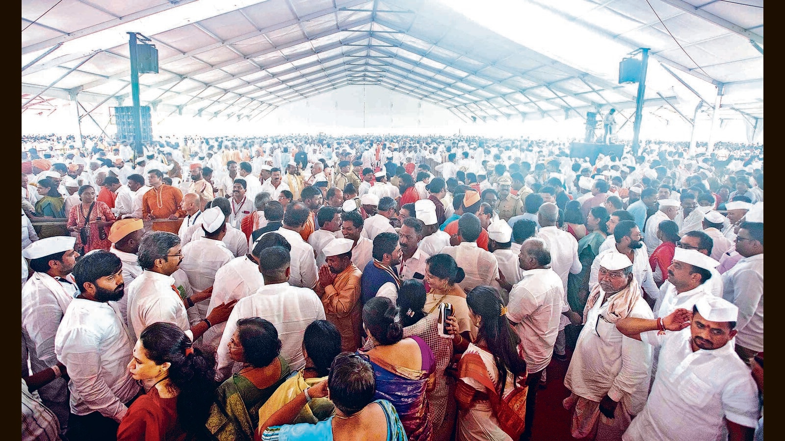 Crowd of 50K; chants of ‘Modi, Modi’ echo at PM’s gathering in Dehu ...