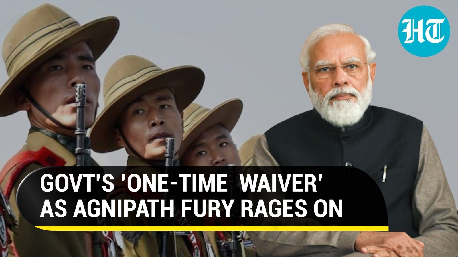 Centre's one time Agnipath waiver amid protests; Age limit raised from ...