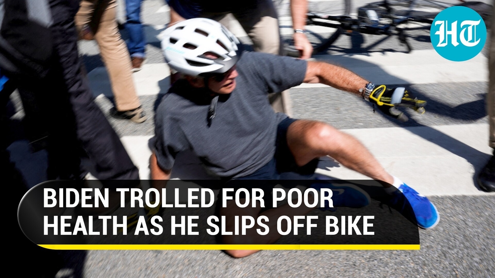 Joe Biden falls off bike at park near beach home; Netizens call him ...