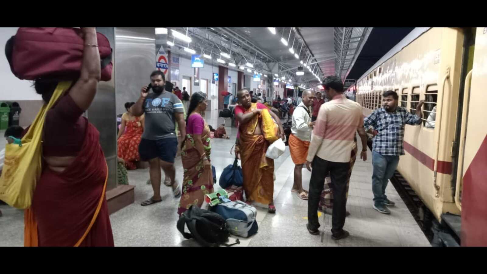 Special train takes home around 1000 South Indians stranded in Kashi ...
