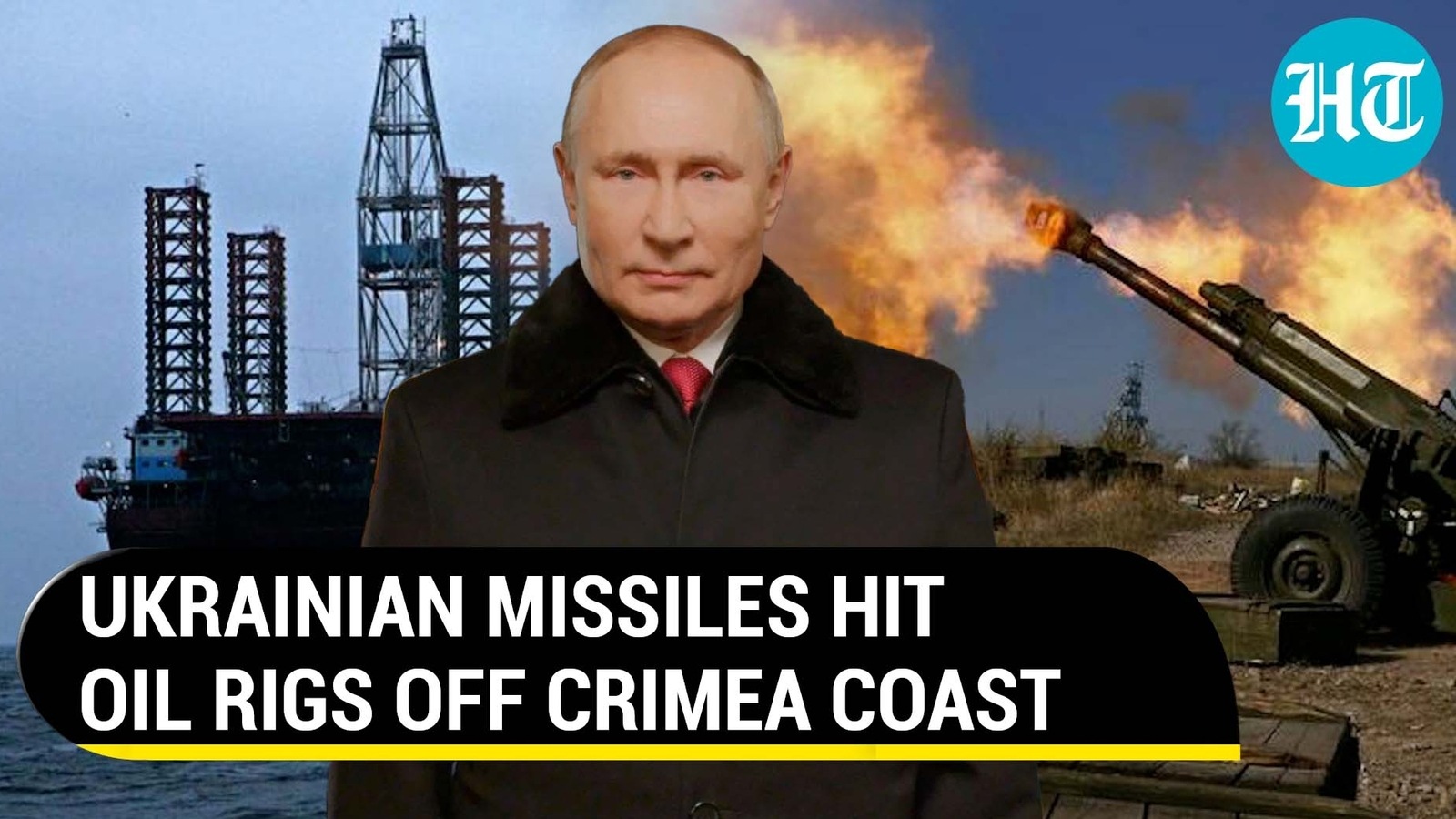 Kyiv targets Russian oil rigs off Crimea coast I Putin's 3-hour missile ...