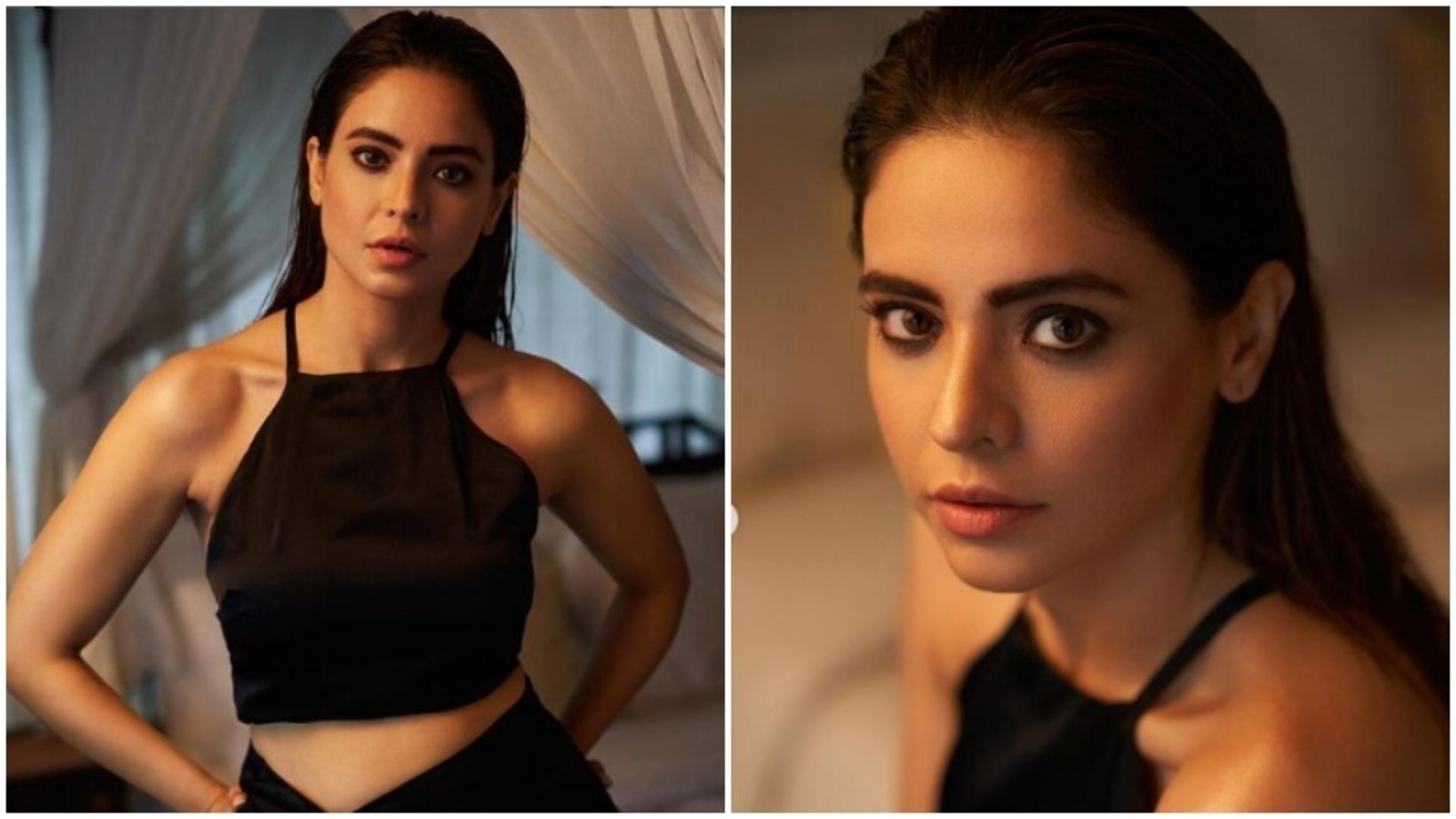 Aamna Sharif’s pics in a black co-ord set is making our Sunday better | Hindustan Times