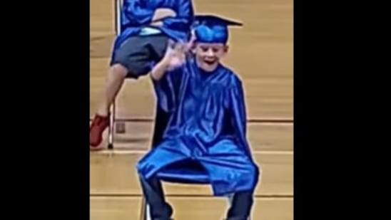 Kid thinks no one showed up for his graduation, gets sad. Watch what ...