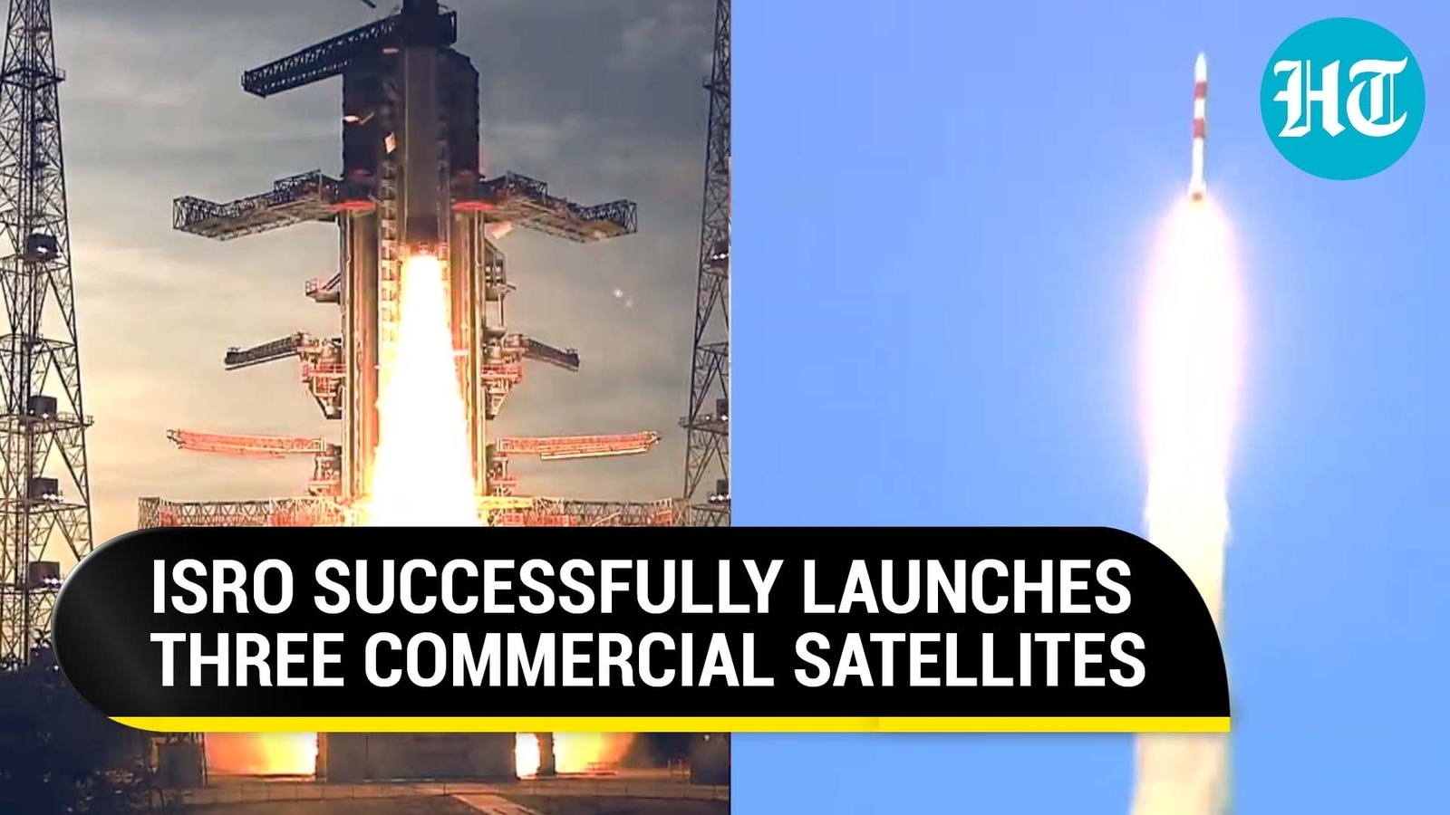 ISRO launches three Singapore satellites into Orbit I Watch | Hindustan ...