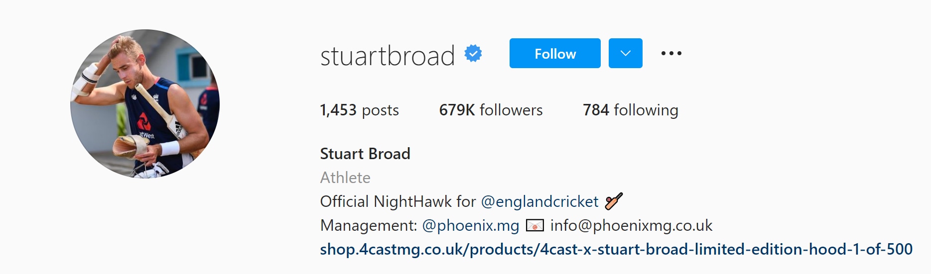 Stuart Broad changes Instagram description after India vs England 5th ...