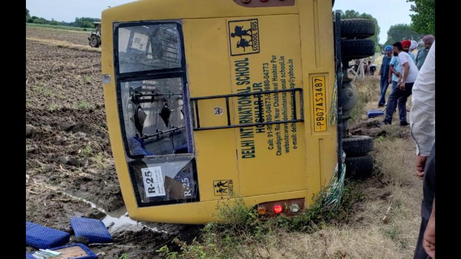 School bus mishap: Class-1 girl student killed in Hoshiarpur ...