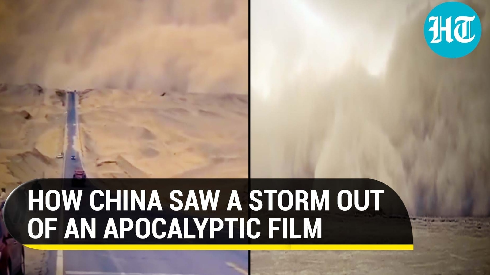 Powerful sandstorm roars into the sky & blurs the Sun in China | Watch ...