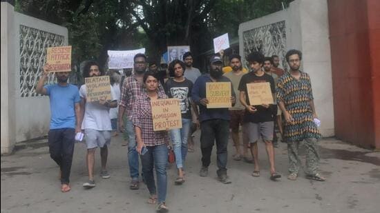 FTII students protest inequalities in admission process for reserved ...