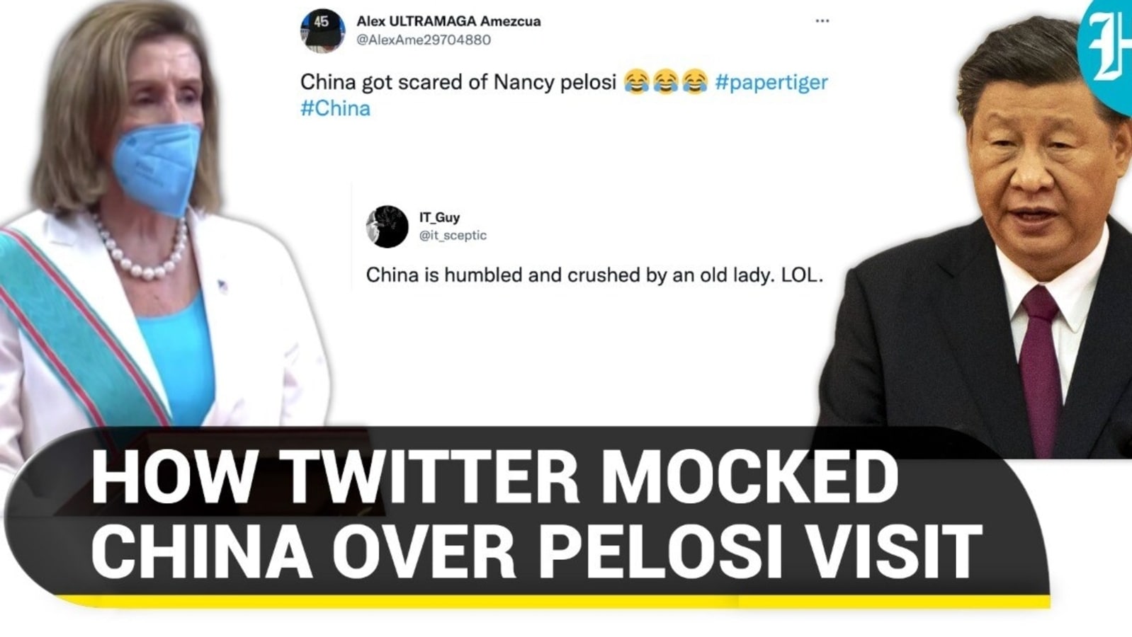 'China a paper tiger': Xi Jinping regime trolled after Pelosi's Taiwan ...