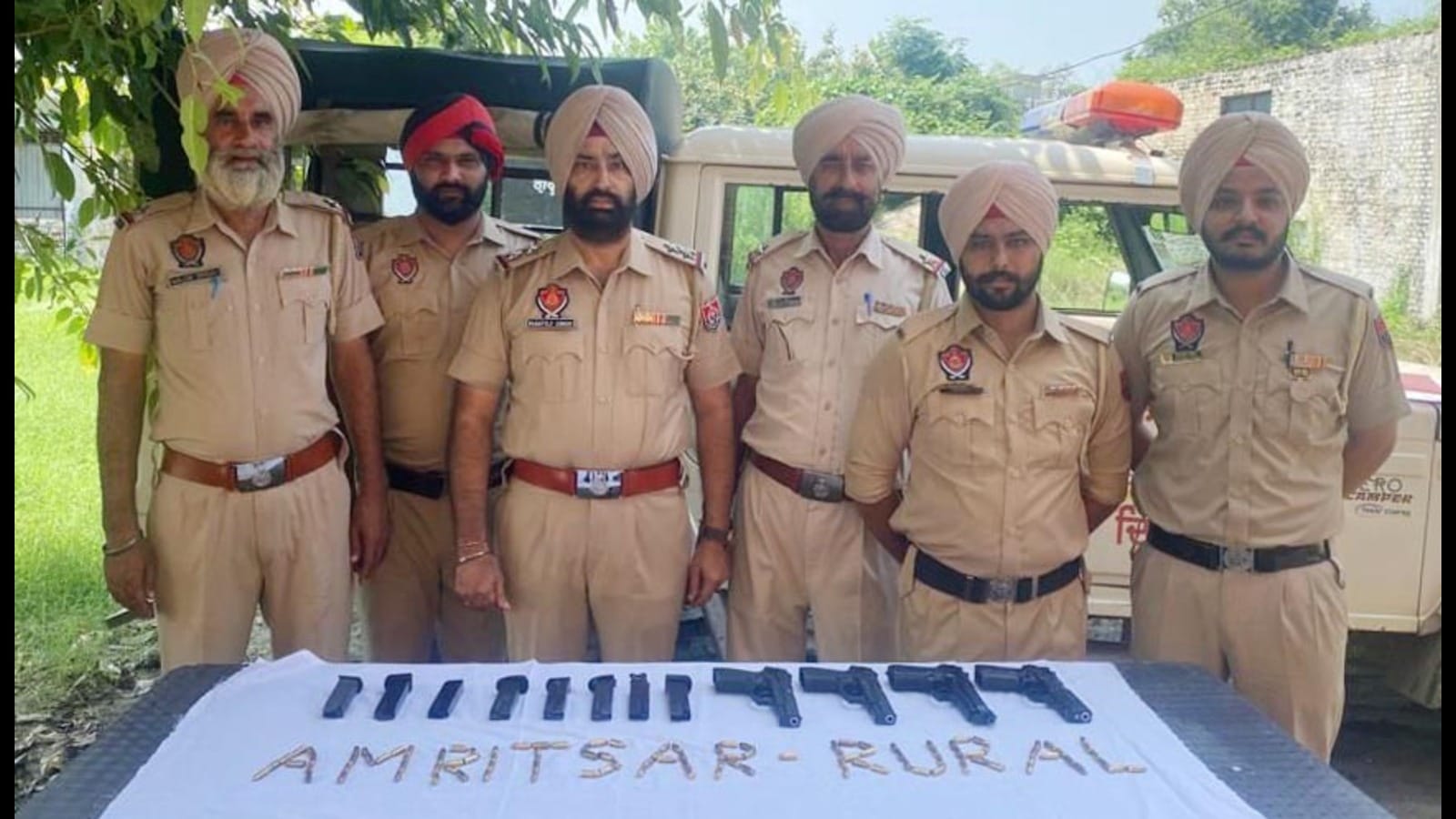 Four pistols, 8 magazines seized from Pakistan border in Amritsar ...