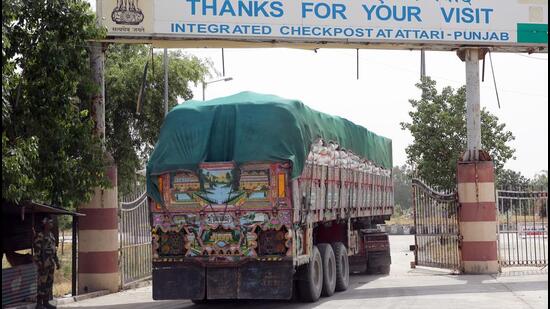 Iron box seized from inbound Afghan truck at Attari ICP - Hindustan Times
