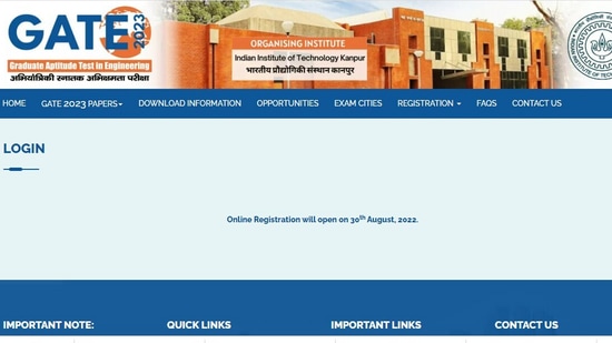 GATE 2023 registration begins today on gate.iitk.ac.in; Important ...