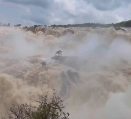 WATCH: Karnataka's Shimsha river gives stunning view as water levels ...
