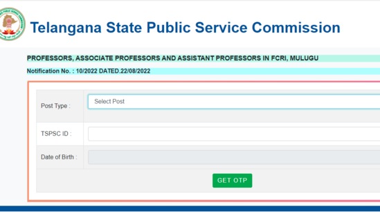 TSPSC professor recruitment: Application process begins, direct link ...