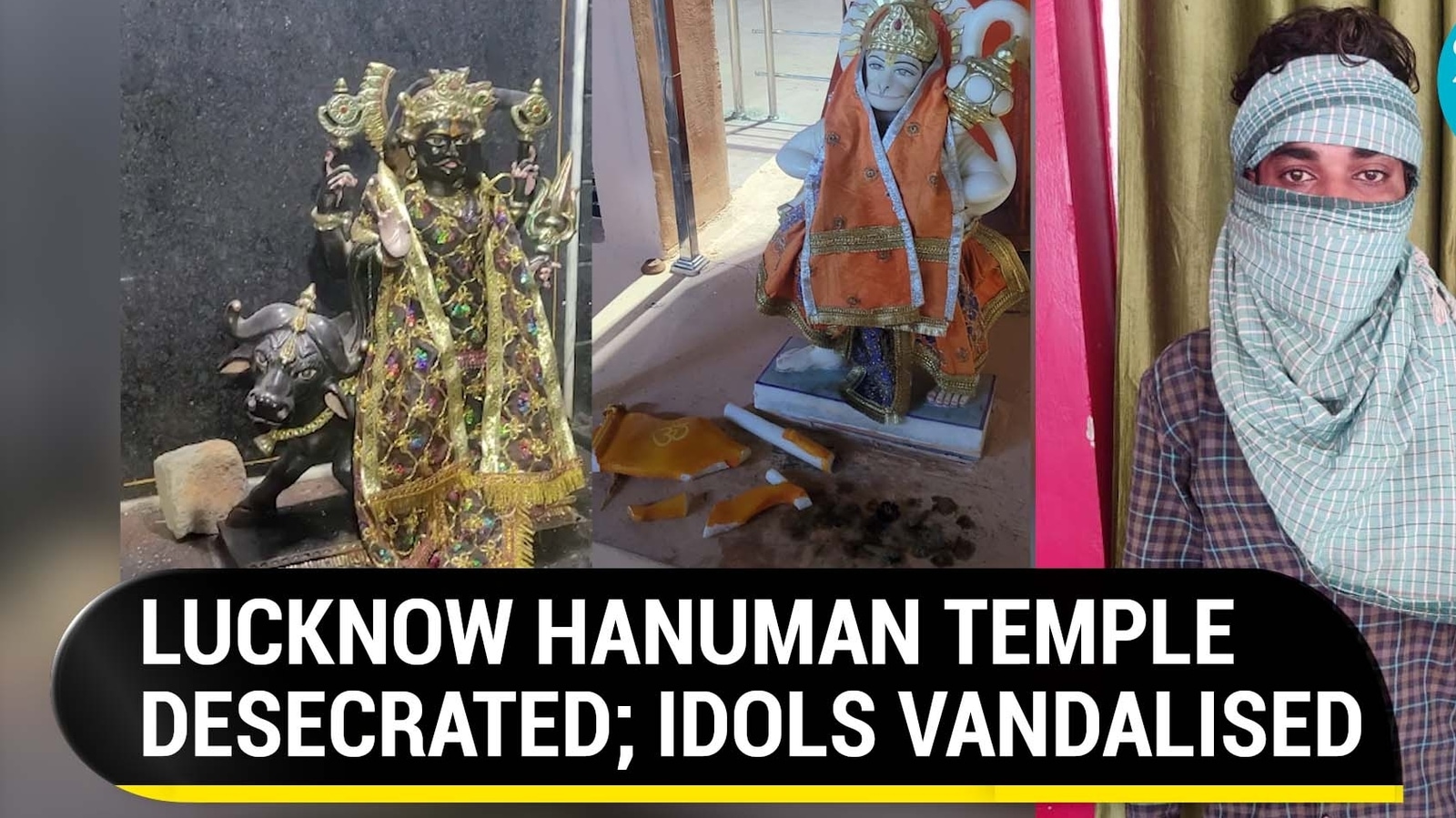 Muslim youth wears tilak; Enters and vandalises Hanuman temple in ...