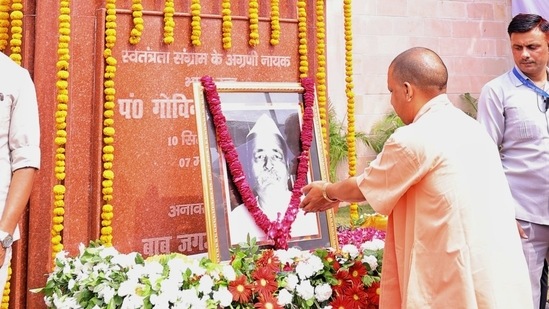 Yogi Adityanath honours UP’s 1st CM Govind Ballabh Pant on his birth ...