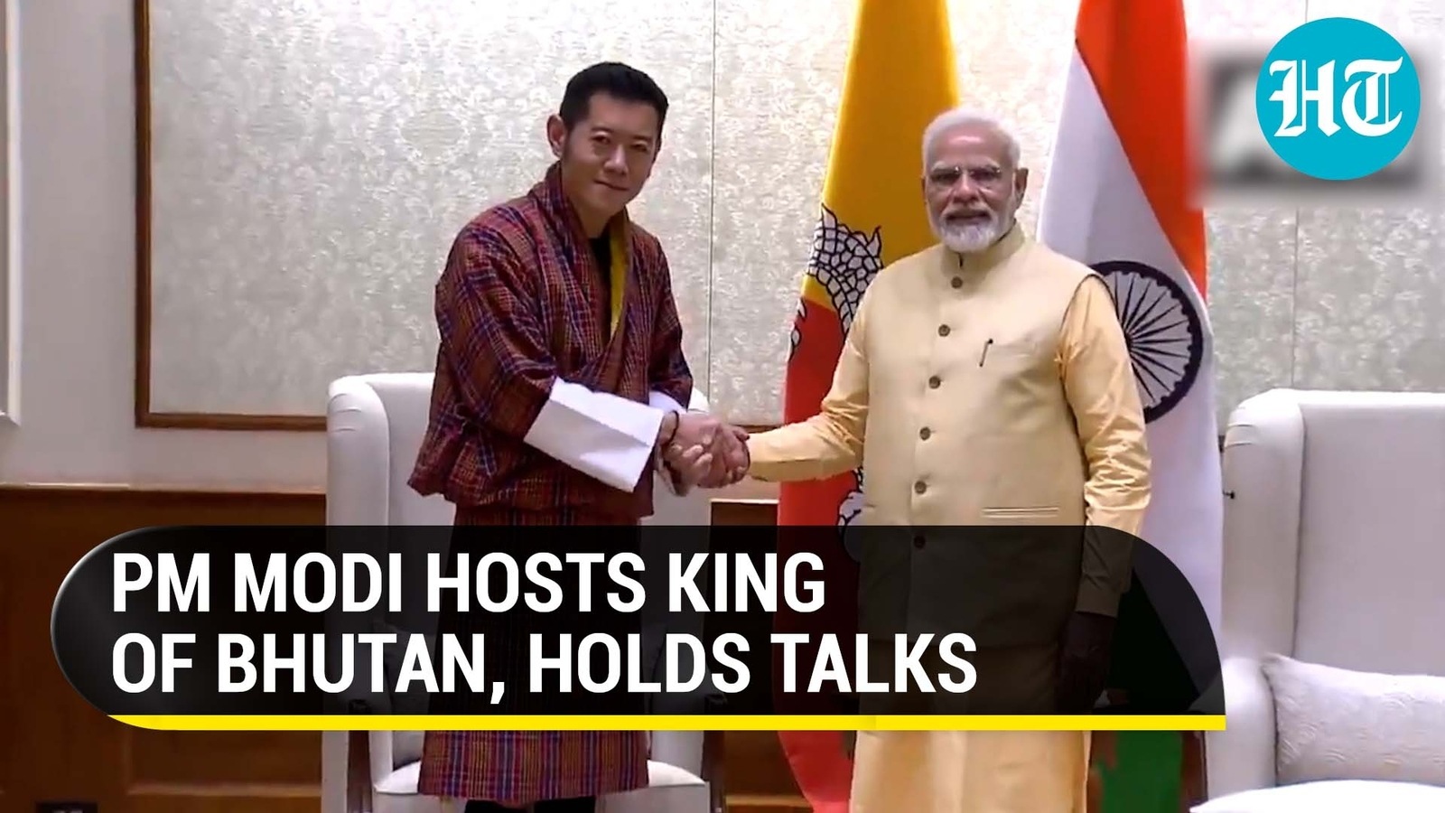 Bhutan King meets PM Modi, NSA Doval in New Delhi; Bilateral ties in focus | Hindustan Times