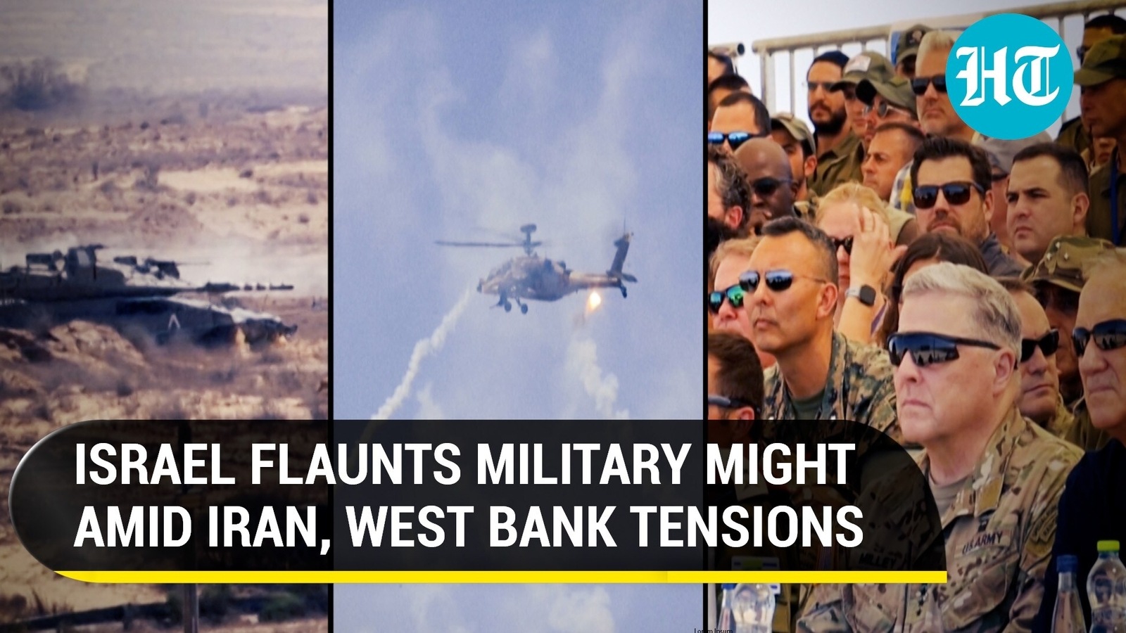 Israeli Apache choppers, tanks in action as IDF displays military might ...