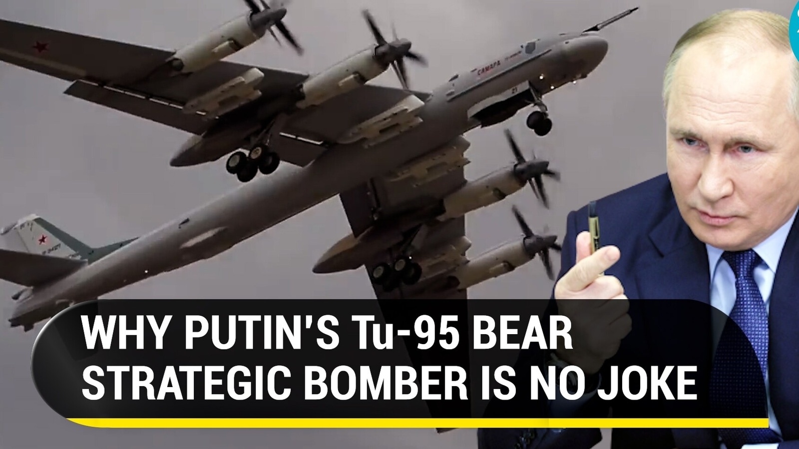 Putin's Tu-95, the only propeller-powered bomber in service | The Bear ...