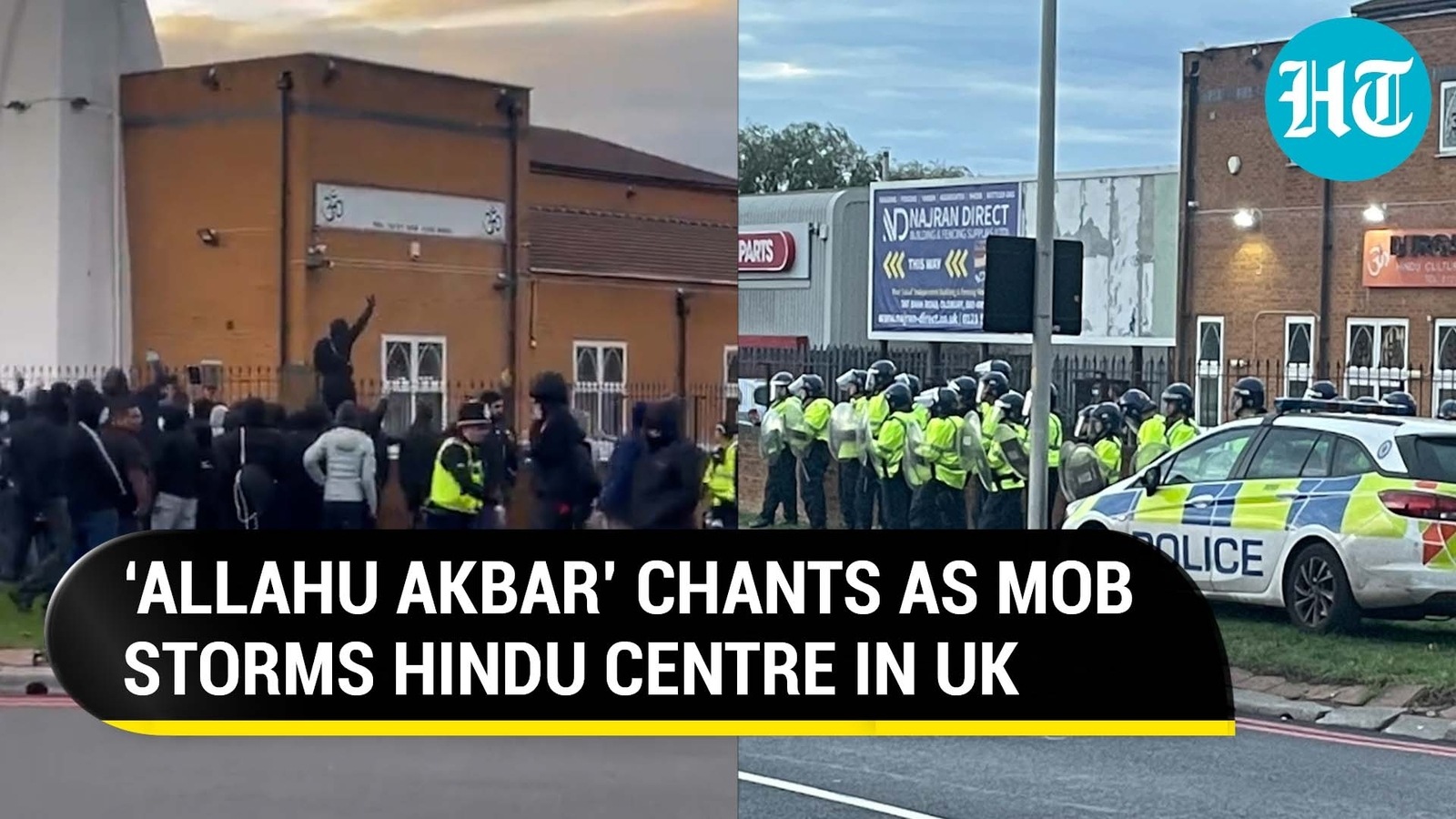 Mob attacks Hindu centre in UK’s Smethwick; Protests with ‘Allahu Akbar ...