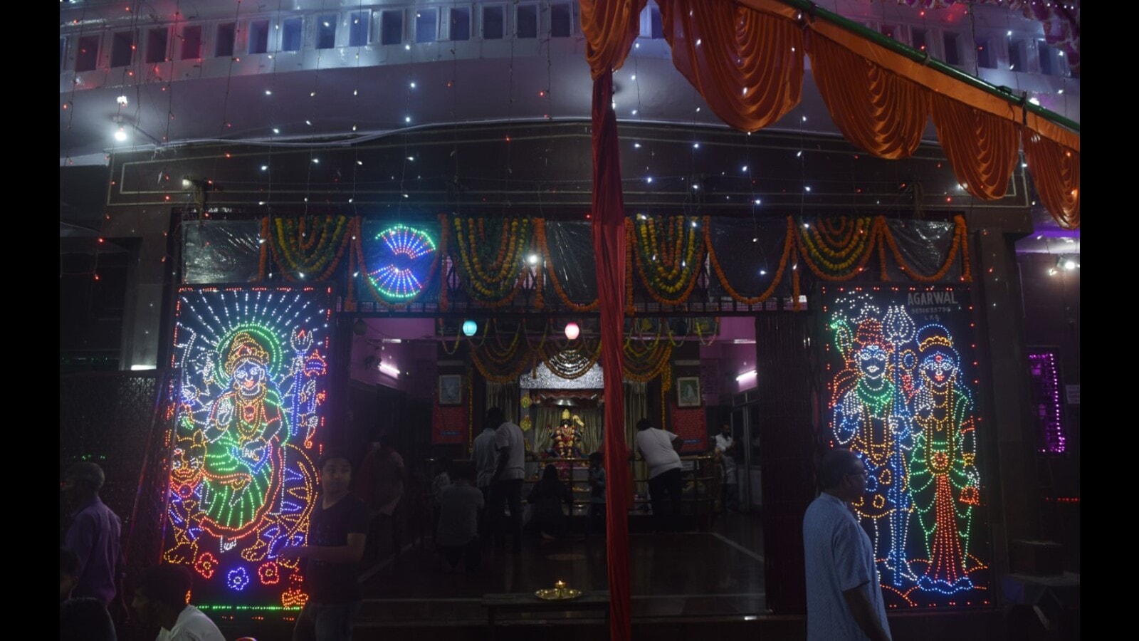 Durga Puja: Illumination at Lucknow’s Kali Bari temple centre of ...
