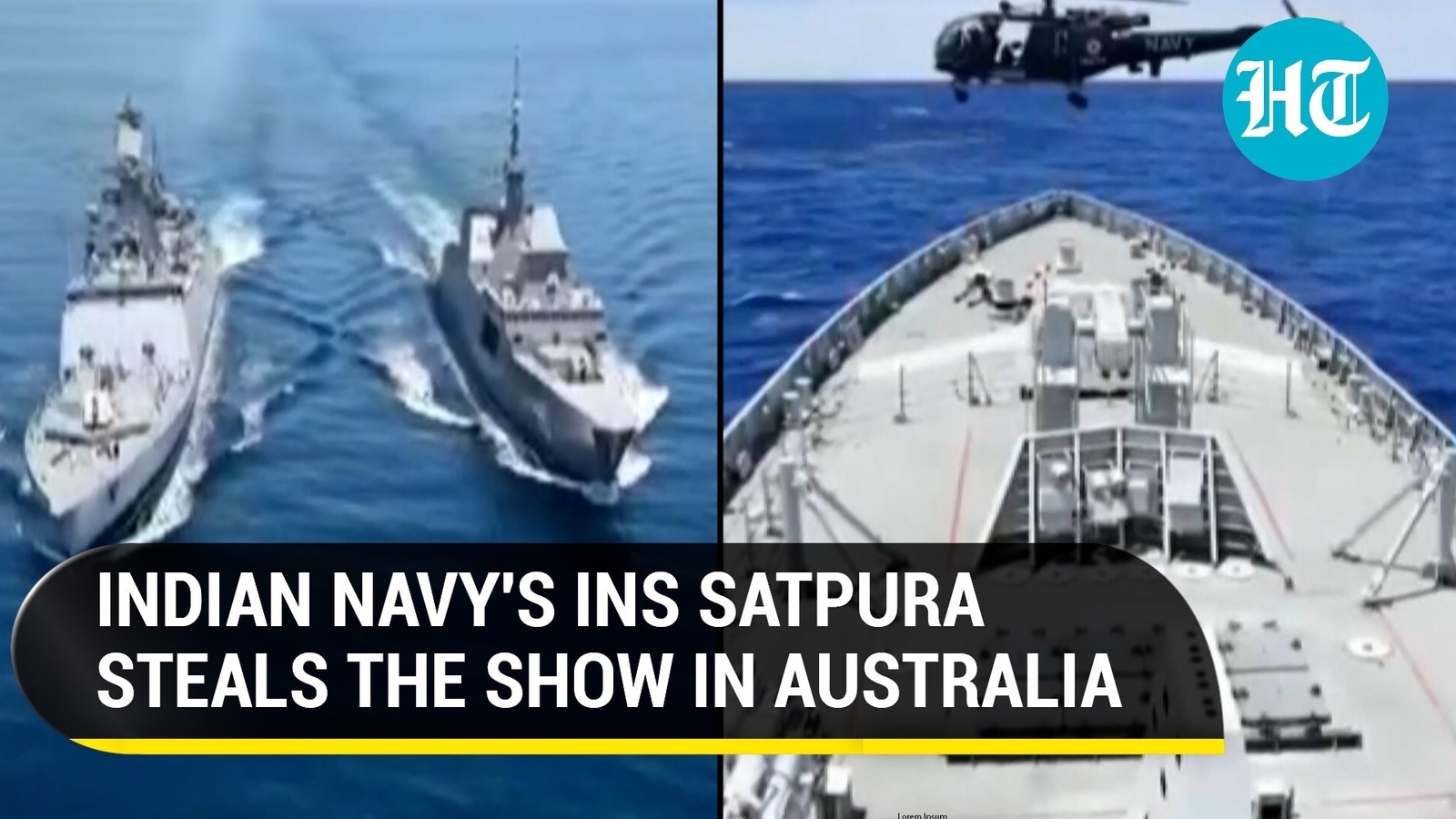 Made-in-India stealth warship INS Satpura's lethal show in Australia ...