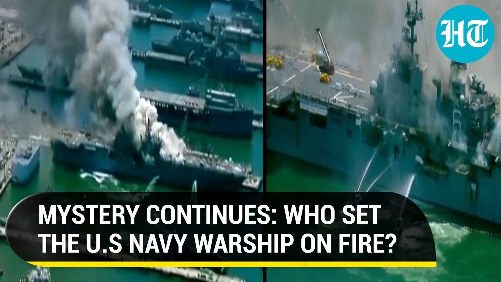 U.S warship destroyed, sections melted into molten metal | Sailor ...