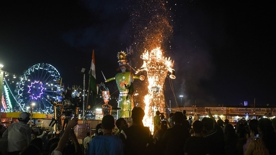 Dussehra 2022: Ravana effigies light up skies across India to mark ...