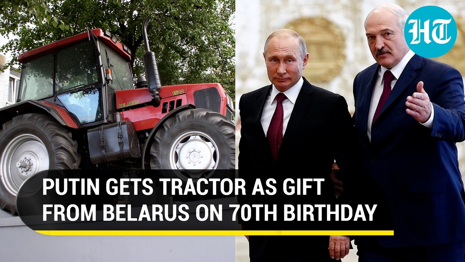 Putin Turns 70: Belarus gifts soviet-era tractor, Chechen forces honour ...