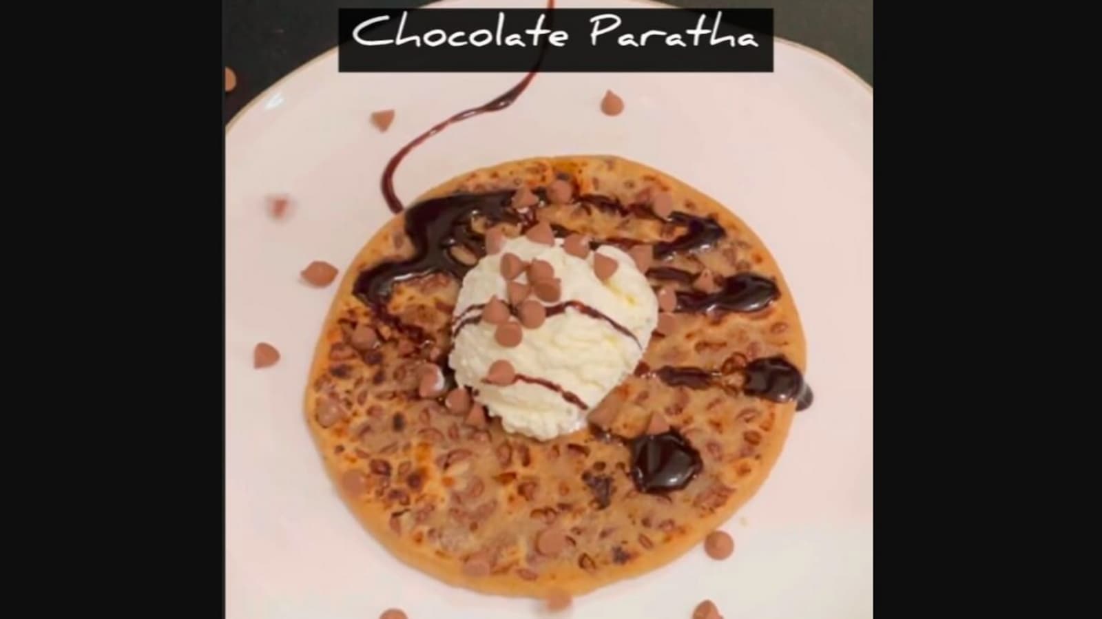 Chocolate paratha topped with vanilla ice cream divides Internet. Would ...
