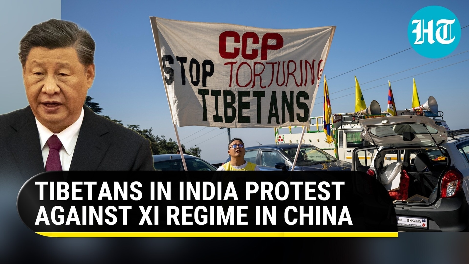 Dharamshala: Tibetans shout ‘stop the torture’, protest Xi regime amid ...