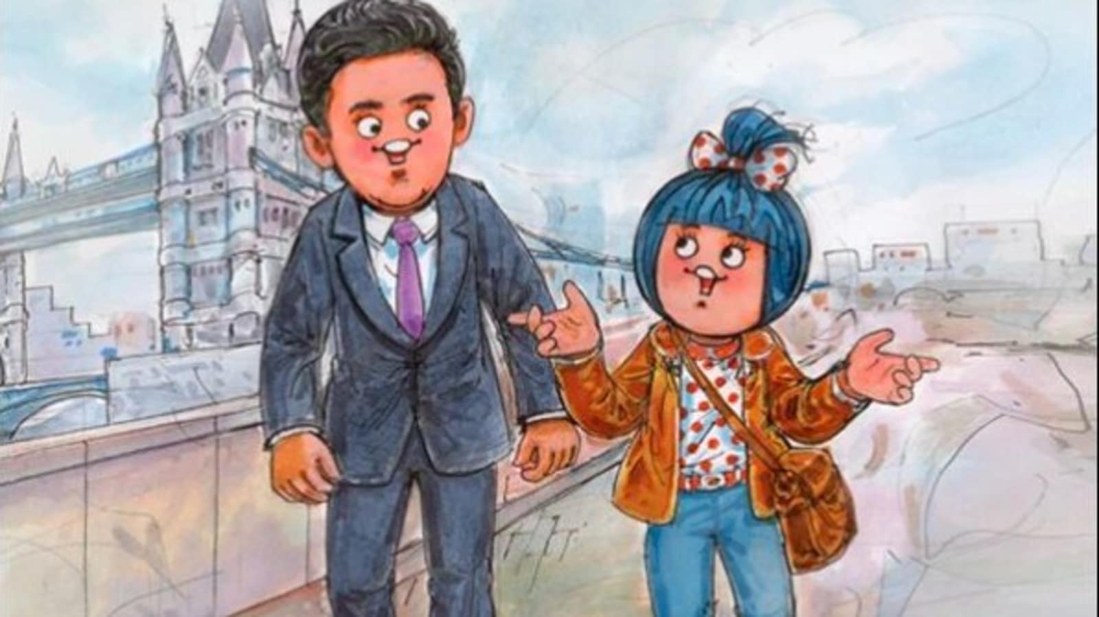 Amul Girl Takes A Trip To Uk To Welcome Rishi Sunak Britain S First