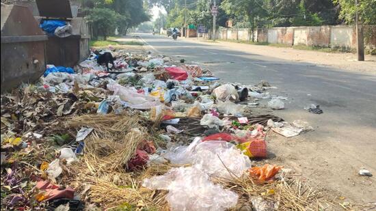 Garbage piles up as sanitation workers continue strike in Karnal ...