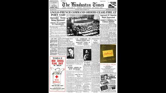 HT This Day: Nov 6, 1956 -- Approach of superior might deprecated ...