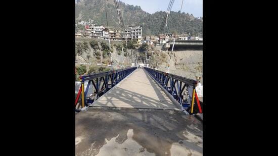 Revamped bailey suspension bridge thrown open to traffic in J&K’s ...