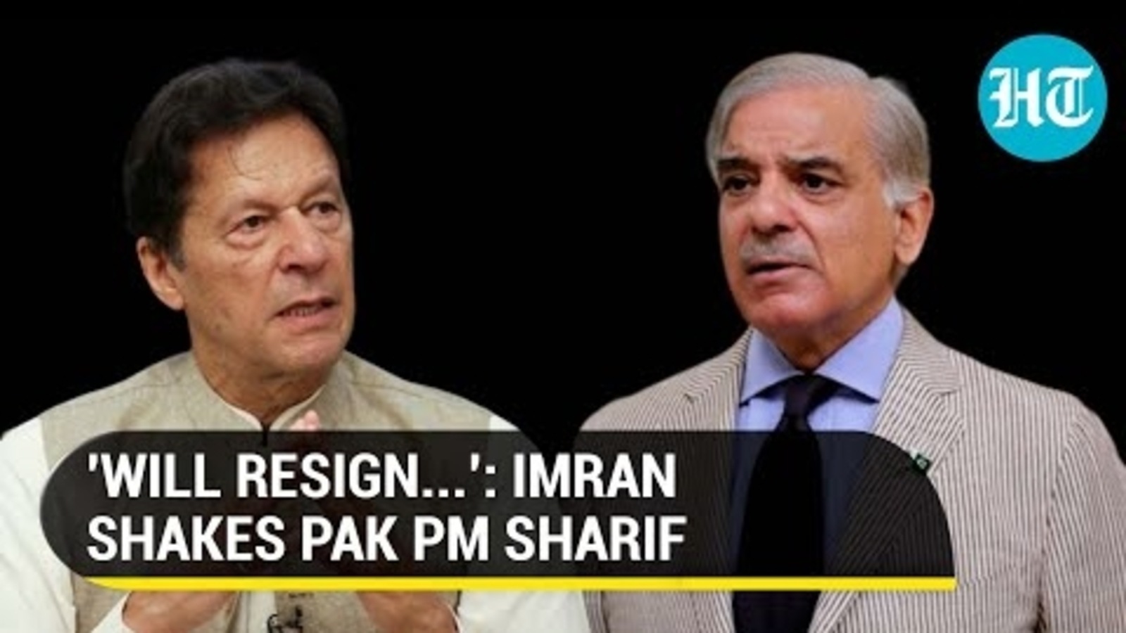 Shehbaz Sharif to resign as PM if hand in Imran attack proven | Videos
