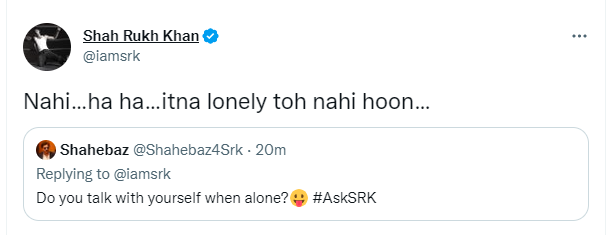 Shah Rukh Khan said this when Twitter user asked him to describe Salman ...