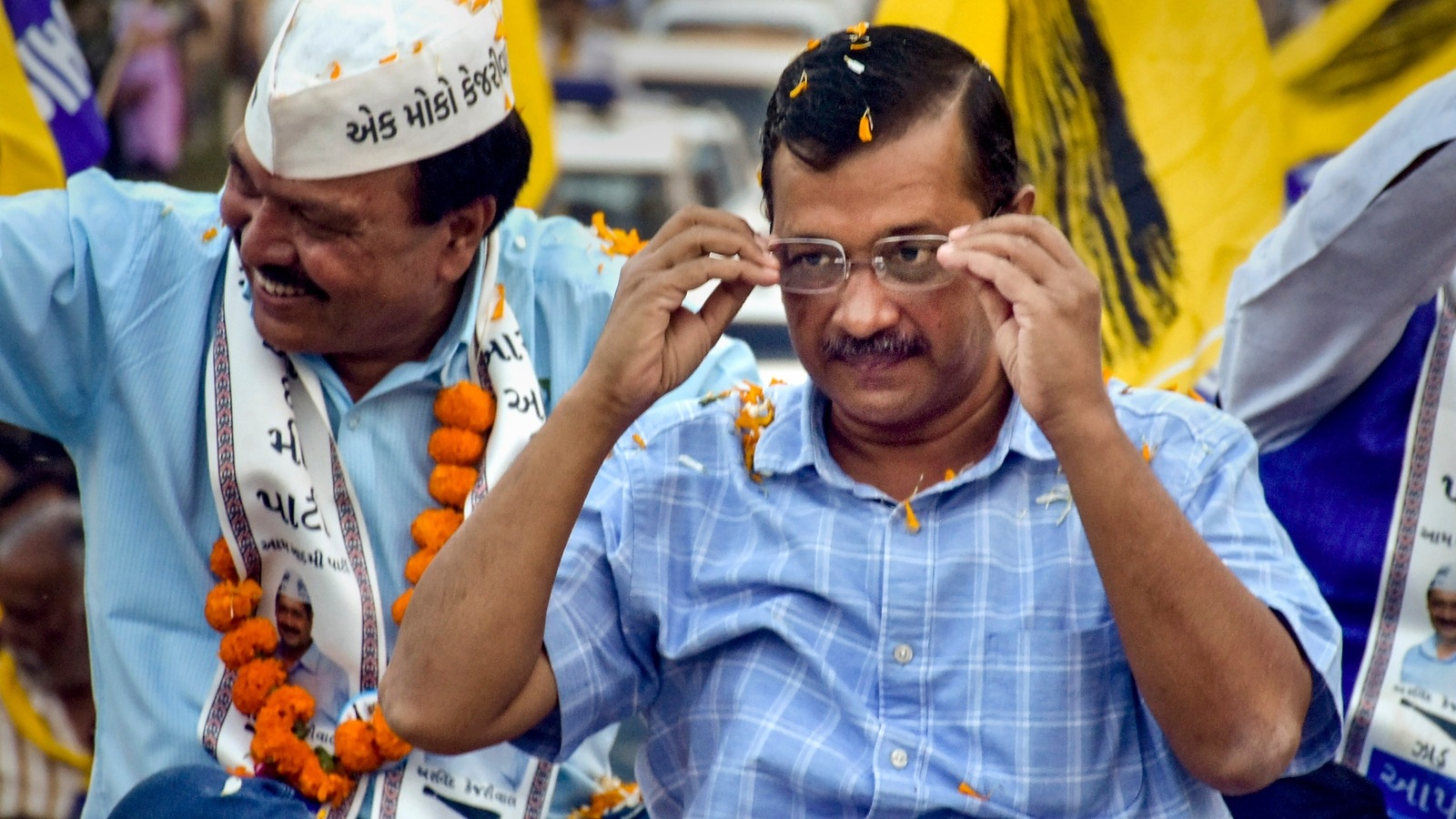 At Gujarat roadshow, Kejriwal's question on bridge collapse arrests ... At Gujarat roadshow, Kejriwal's question on bridge collapse arrests ...