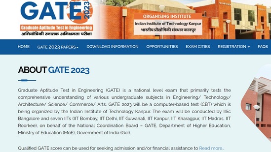 GATE 2023 application correction window to open tomorrow at gate.iitk ...